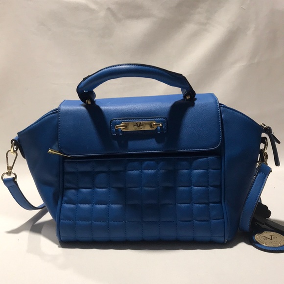 Versace | Bags | Versace 969 Blue Shoulder Bag | Poshmark